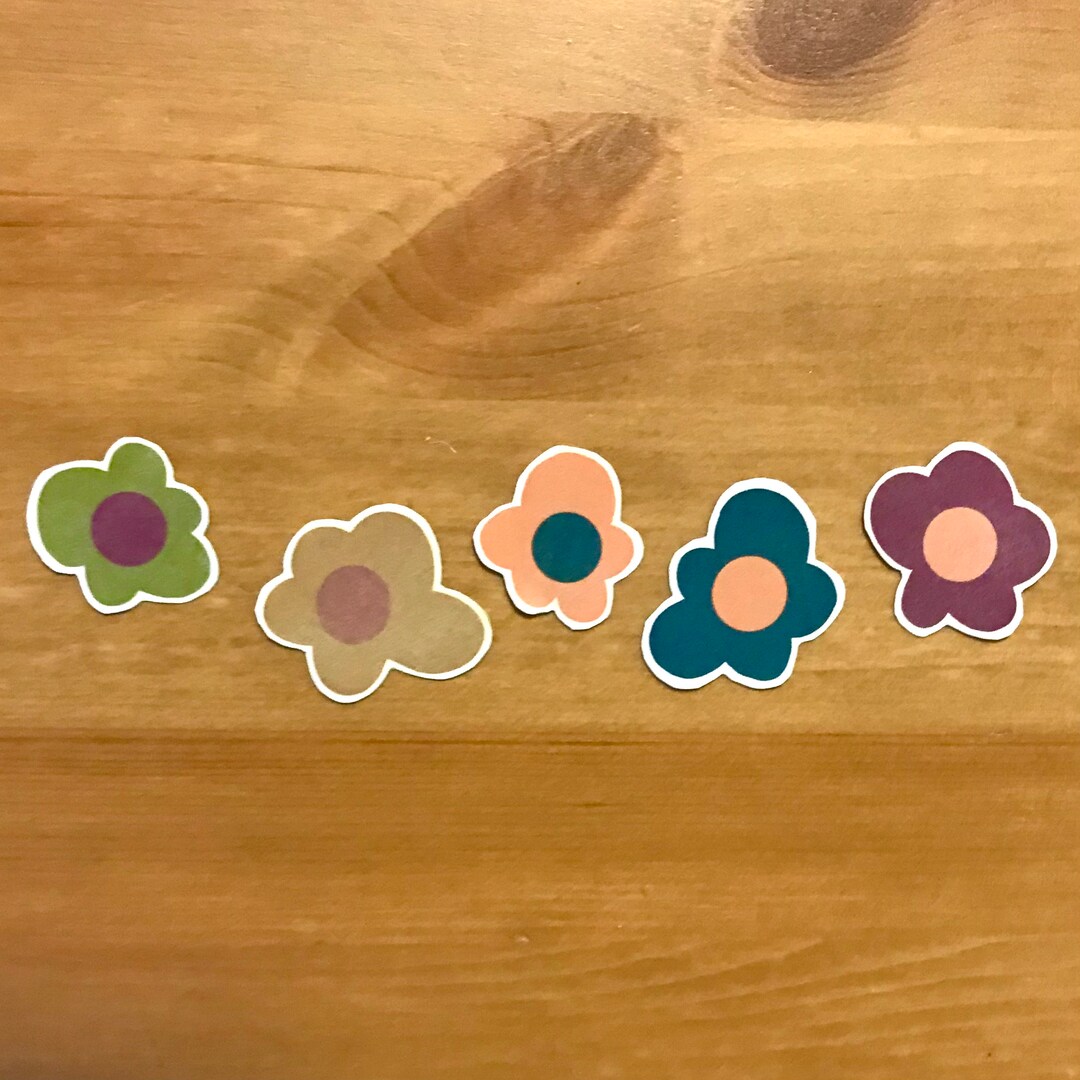 Indie Original Art Flower Pack Stickers - Etsy