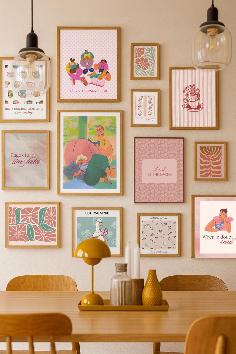 Cozy Reading Nook Wall Art Prints – Gallery Set (digital Download) - Etsy