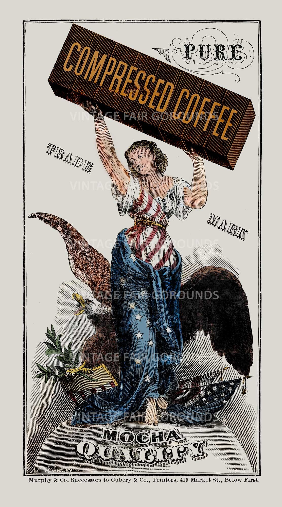 Vintage Coffee Art Compressed Coffee high Resolution Downloadable Image ...