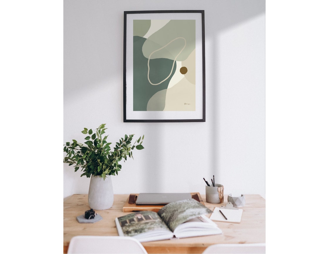 Organic Shapes Poster large Printable Digital Download Abstract Modern ...