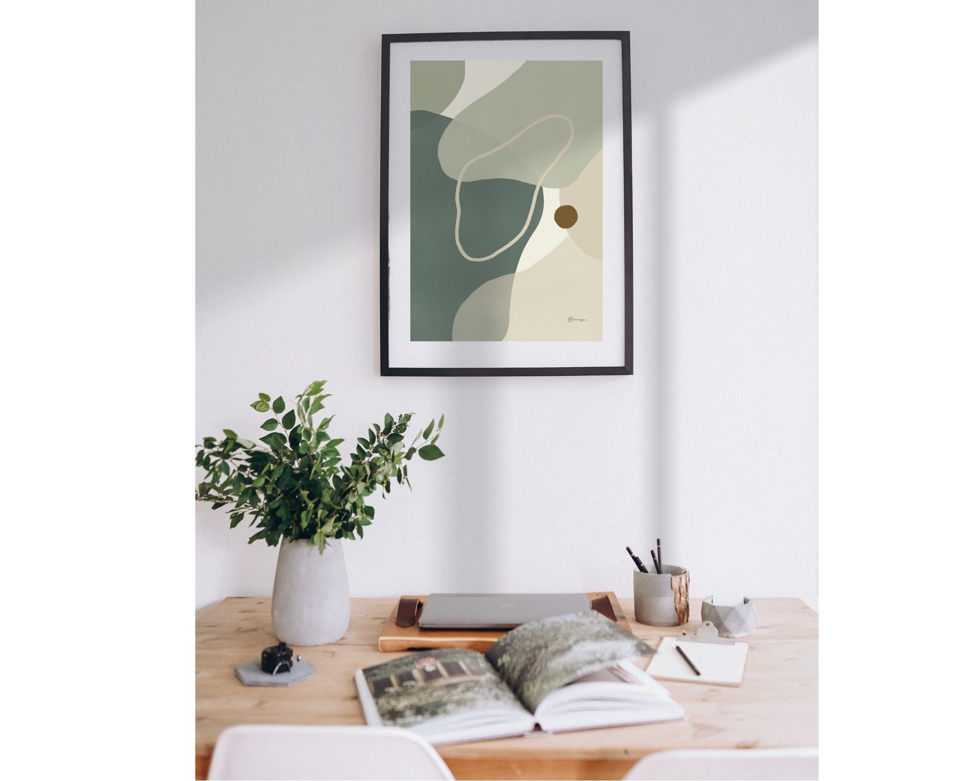 Organic Shapes Poster large Printable Digital Download Abstract Modern ...