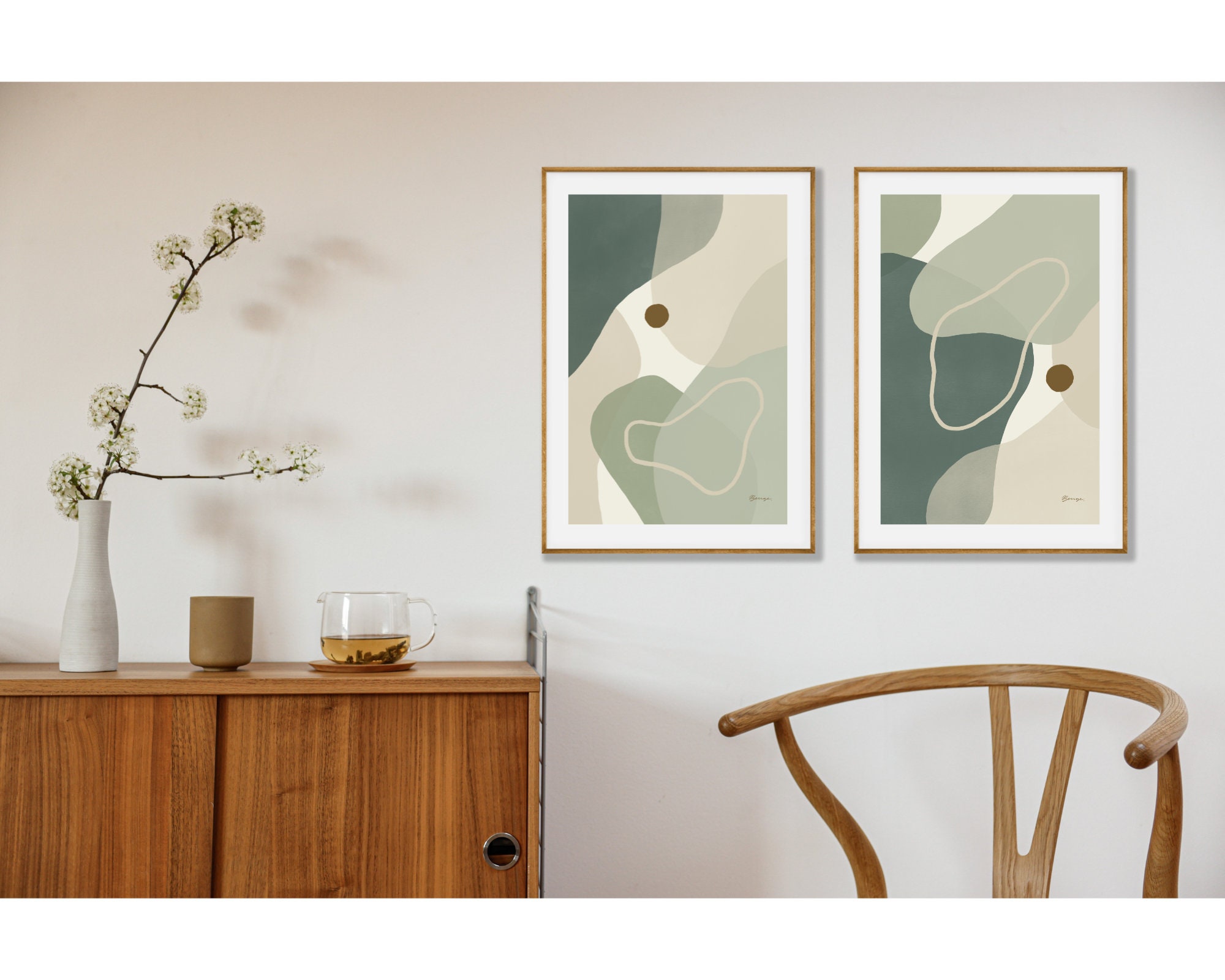 Organic Shapes Poster large Printable Digital Download - Etsy