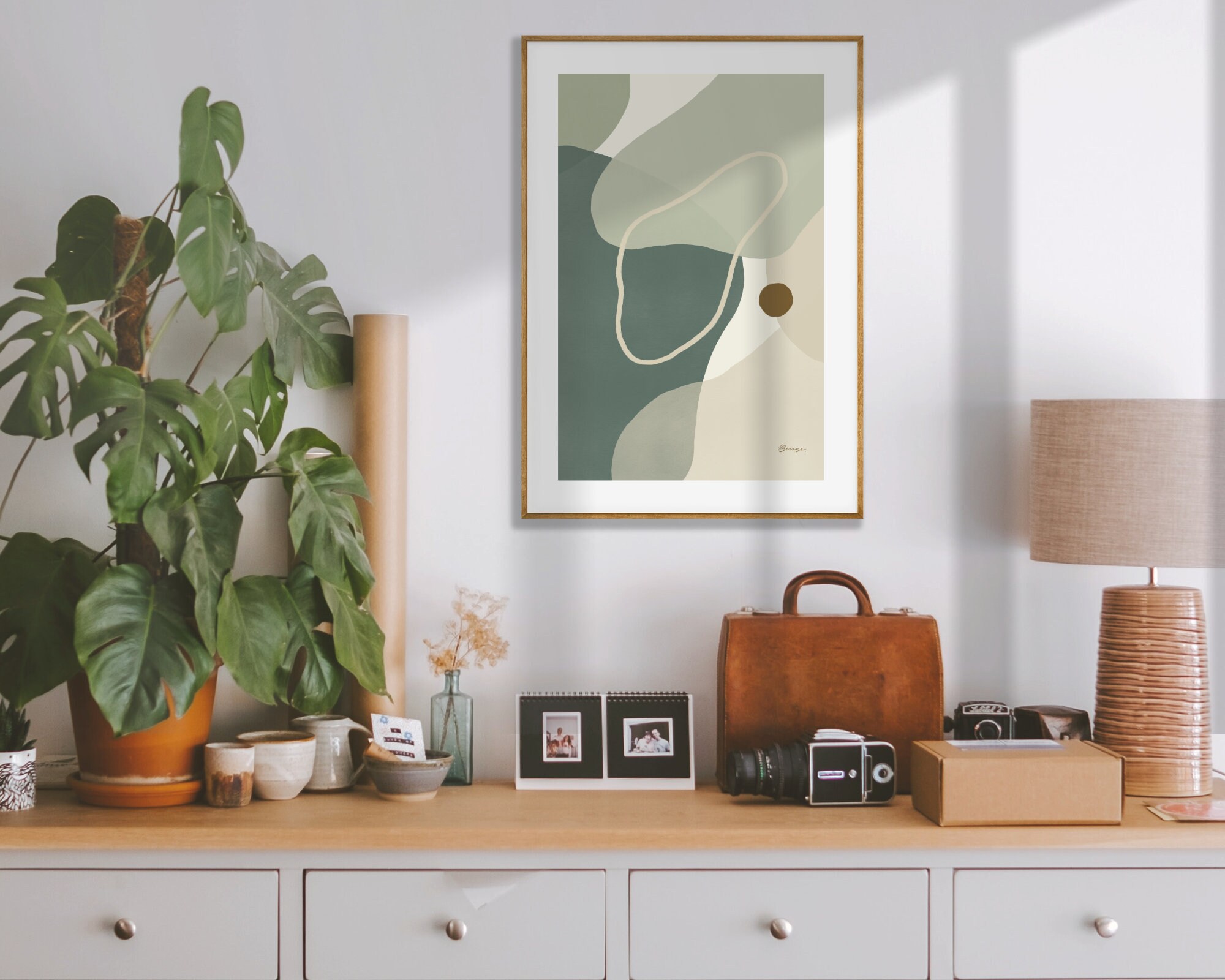 Organic Shapes Poster large Printable Digital Download Abstract Modern ...