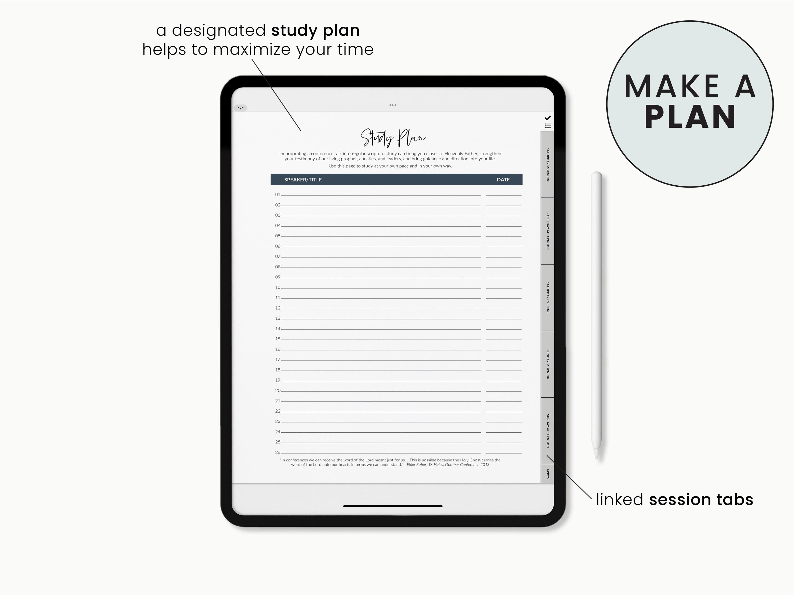 October 2024 General Conference Digital Journal | Goodnotes Version ...