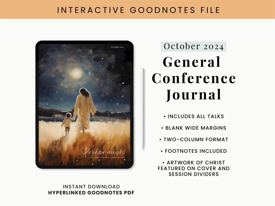 October 2024 General Conference Digital Journal | Goodnotes Version ...