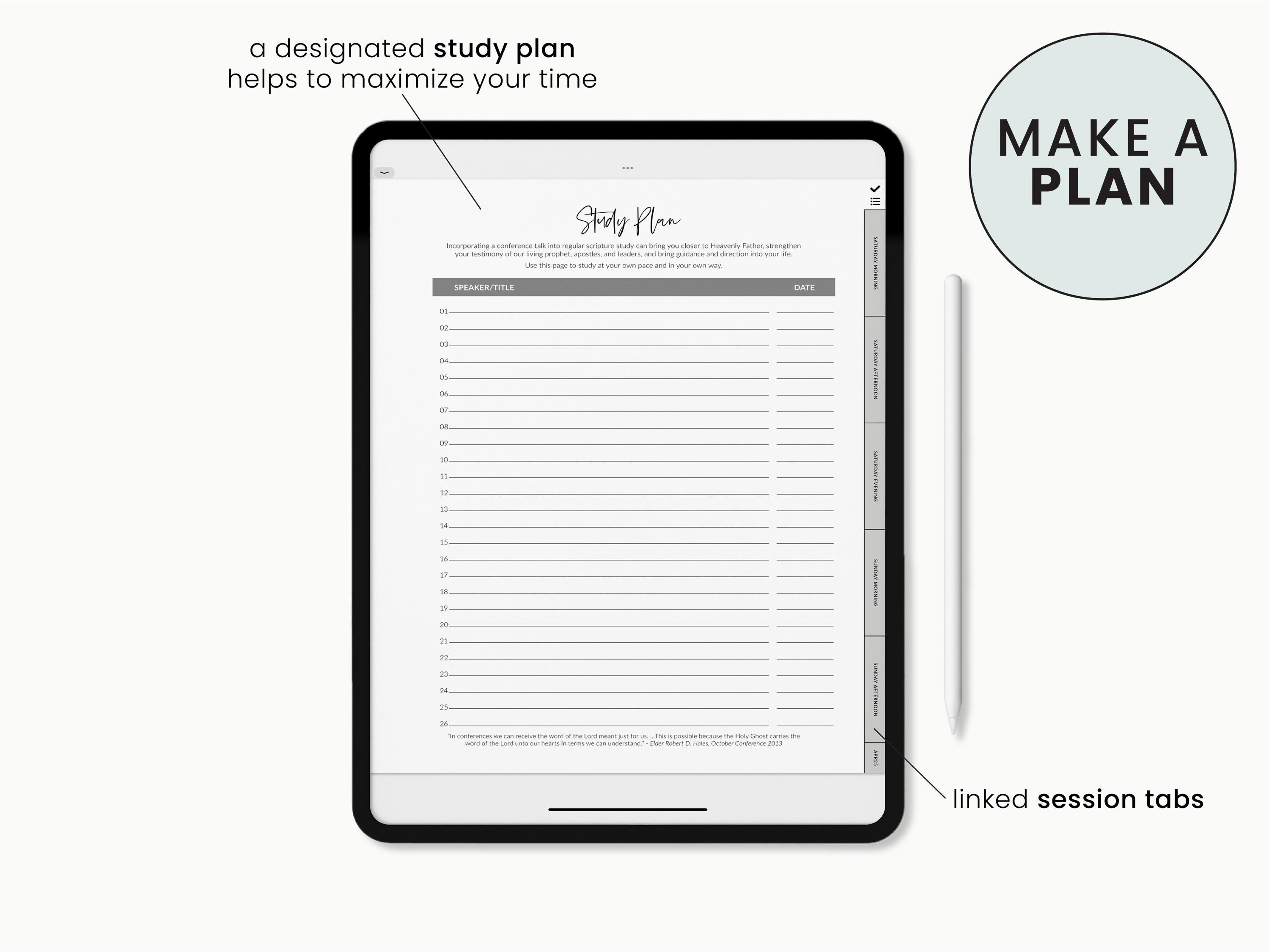 April 2025 General Conference Digital Journal | Goodnotes Version ...