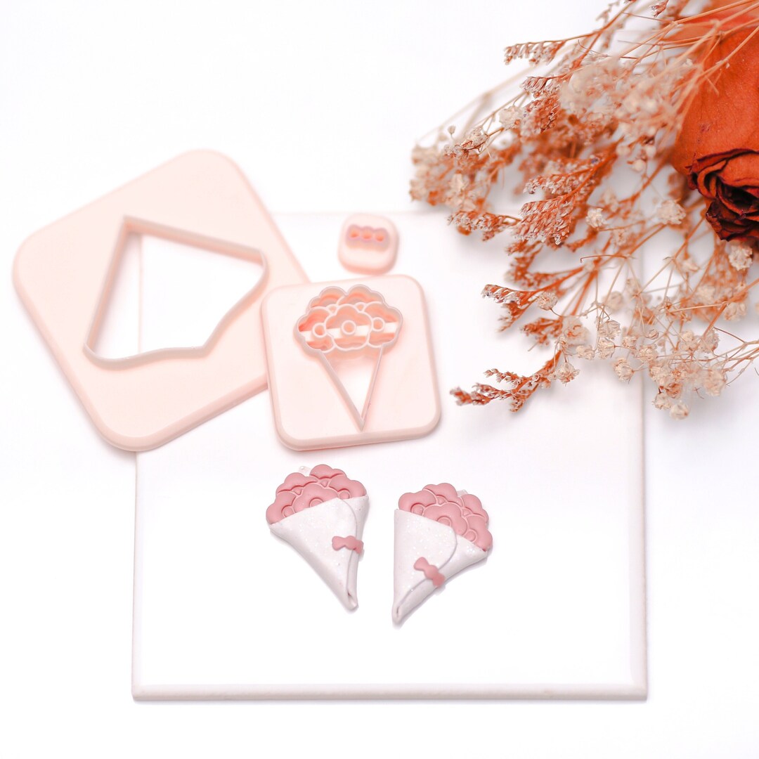 Flower Bouquet Clay Cutter Set (3 Piece Set) | Spring Cutters - Etsy