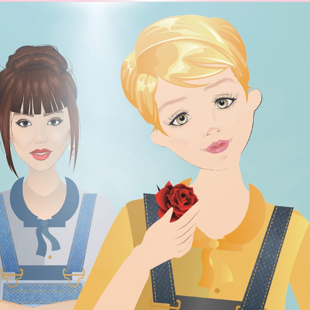 Movable Paper Doll – Four Girls– Papercrafts for Kids –dress-up Doll - Etsy