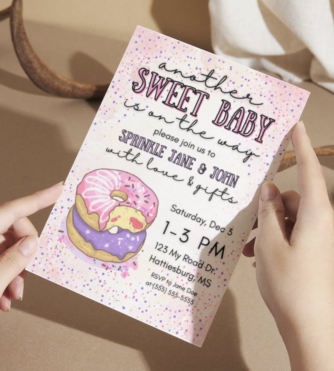 Another Sweet Baby Shower Invitation Template, 5x7 Baby Sprinkle ...