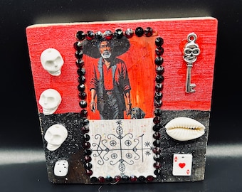 Papa Legba Mini Altar, Papa Legba Altar Piece, Papa Legba Shrine, Papa ...