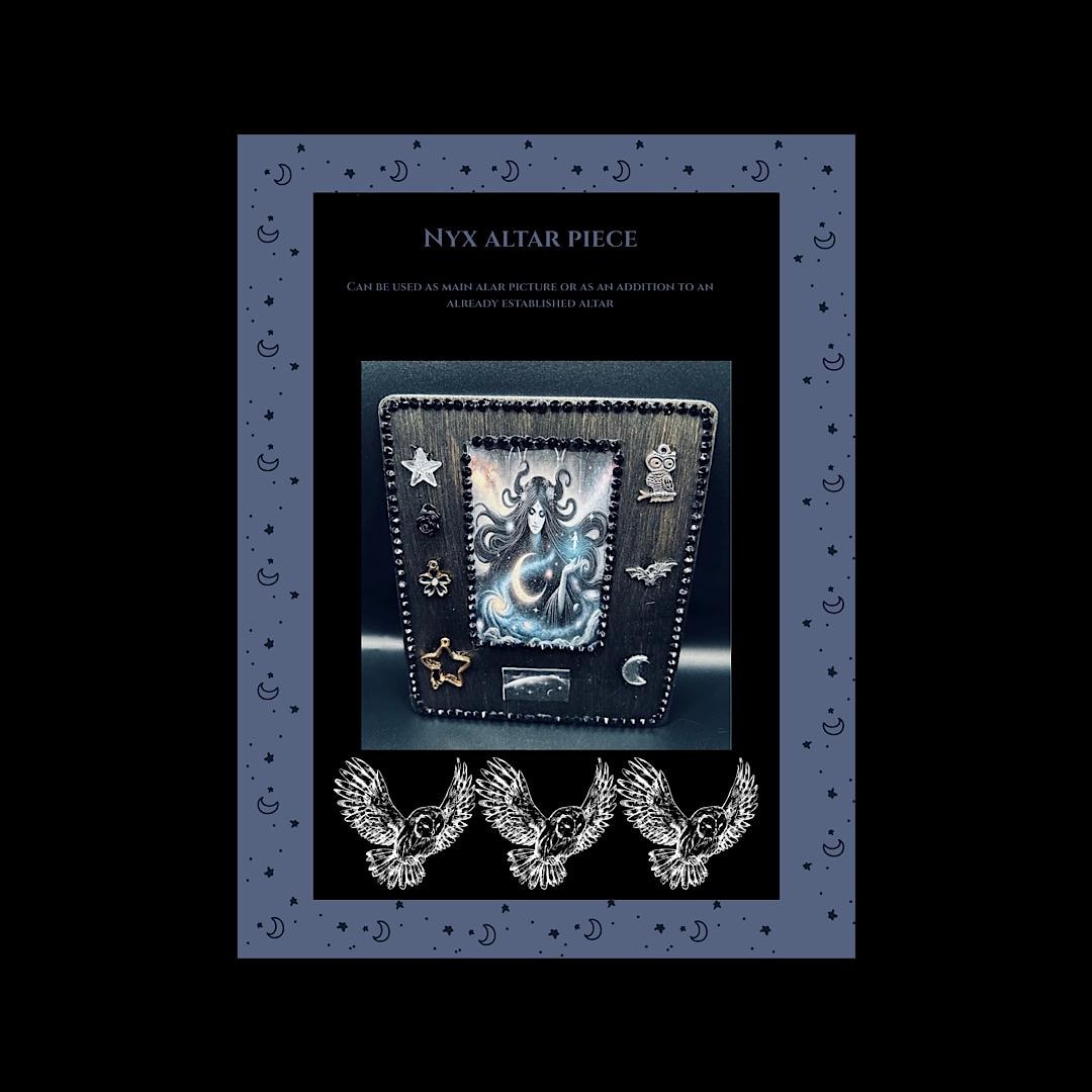 Nyx Altar Piece – Goddess of the Night | Mini Altar Decor | Witchcraft ...