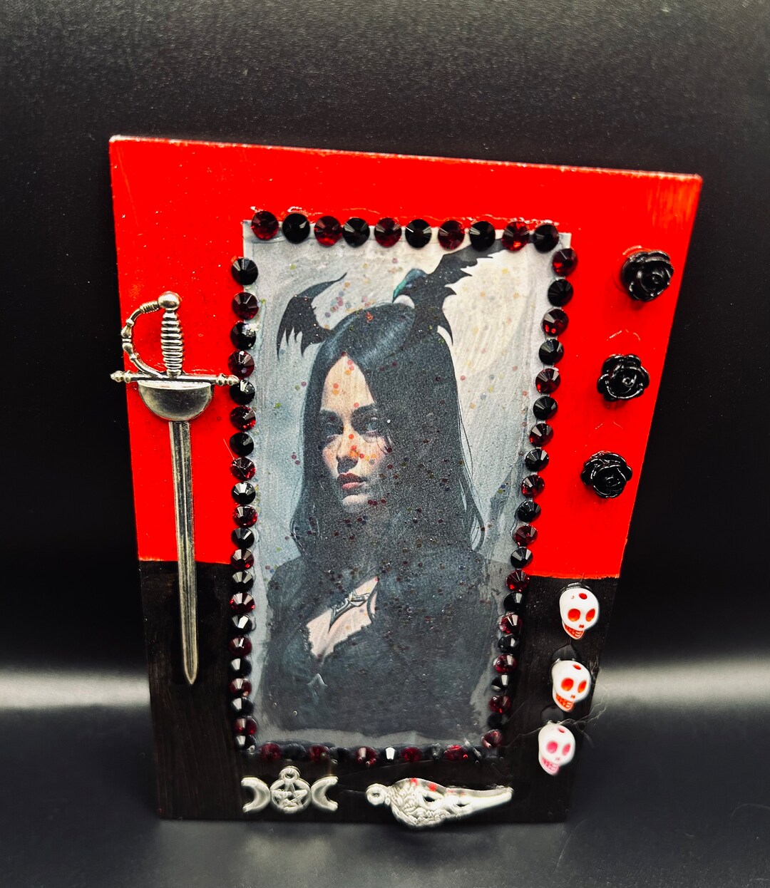 The Morrigan Altar Piece, Altar, Shrine, Celtic Goddess of Death ...