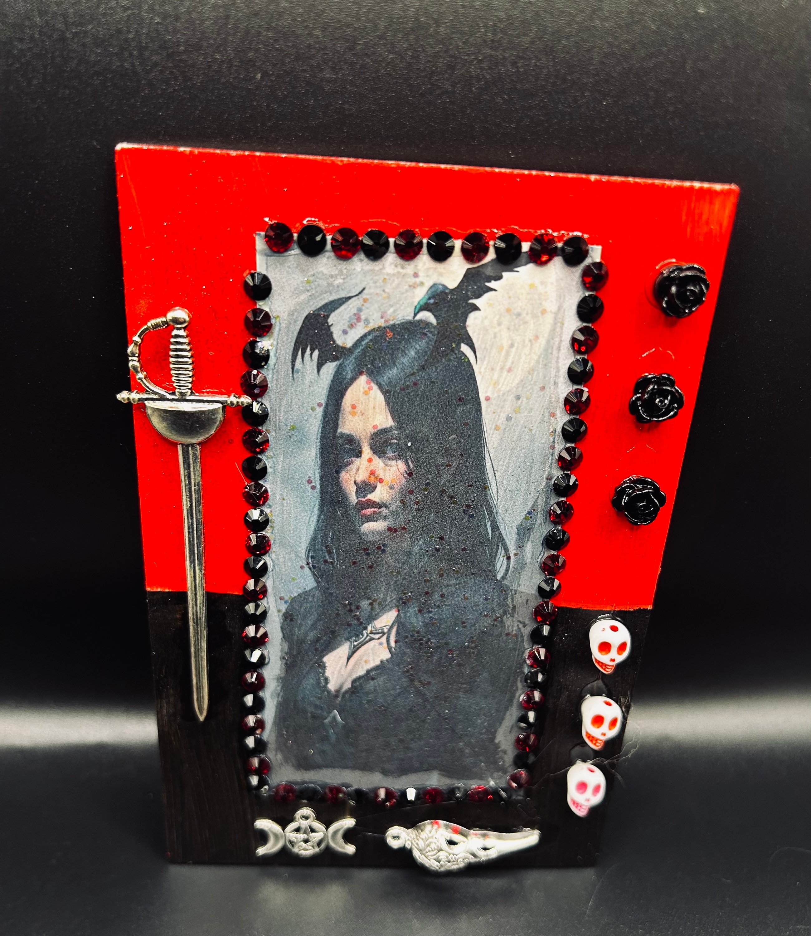 The Morrigan Altar Piece, Altar, Shrine, Celtic Goddess of Death ...