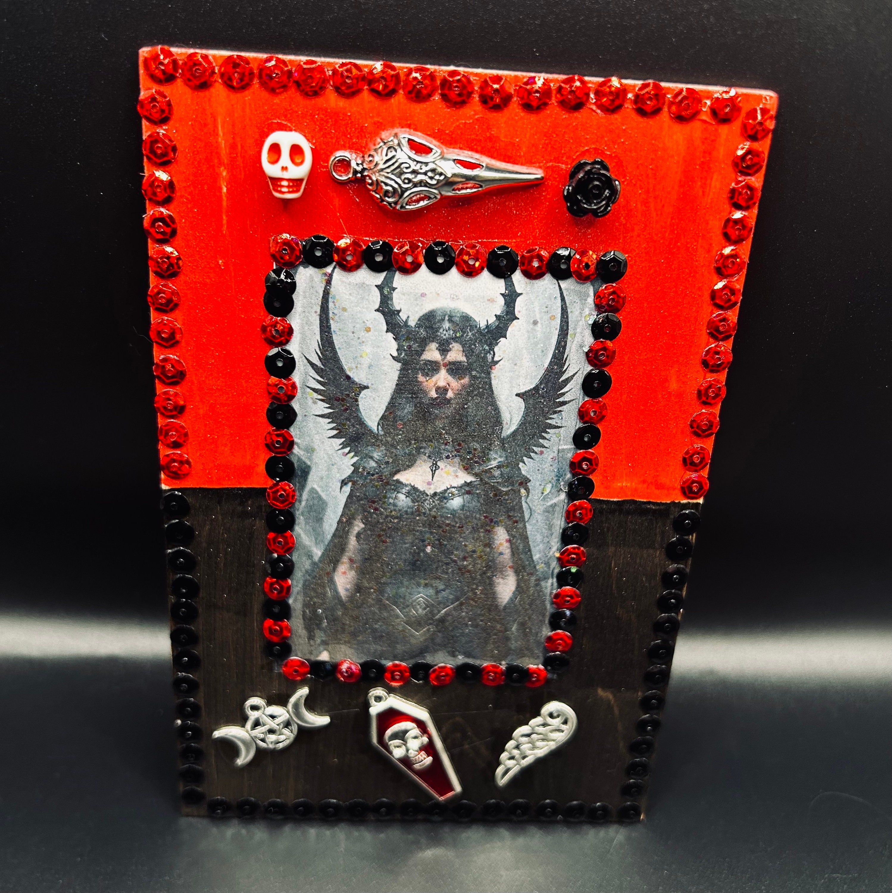 The Morrigan Altar Piece, Altar, Shrine, Celtic Goddess of Death ...