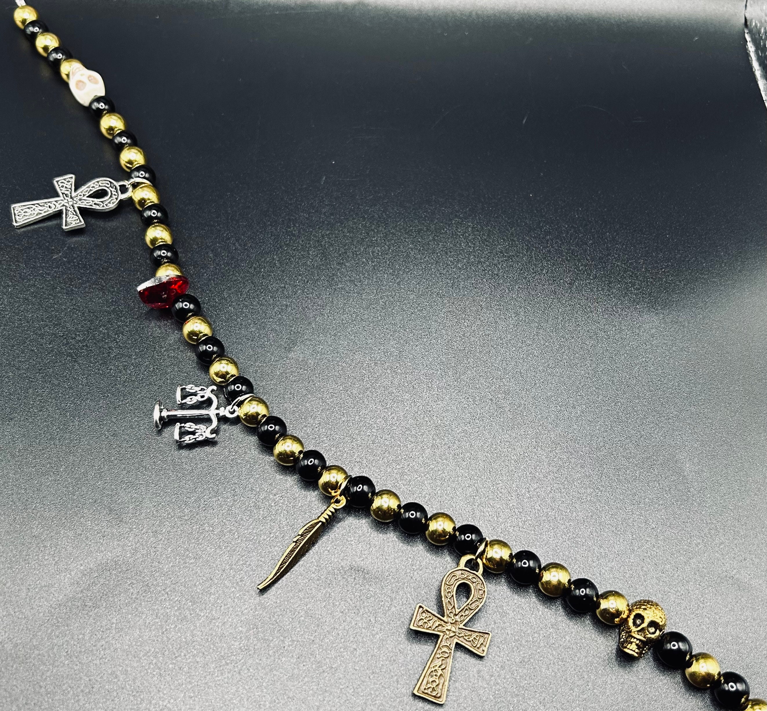 Anubis Prayer Beads Anubis Ancient Egypt God of Death - Etsy