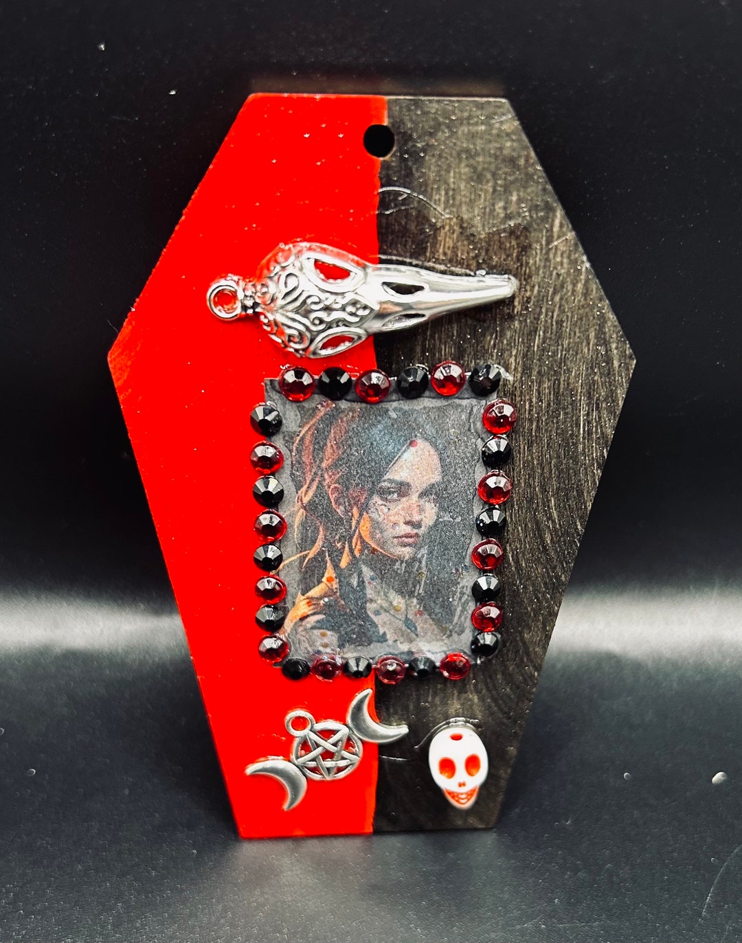 The Morrigan Mini Coffin Altar Piece, Altar, Shrine, Celtic Goddess of ...