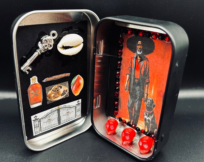 Papa Legba Mini Altar, Papa Legba Altar Piece, Papa Legba Shrine, Papa ...