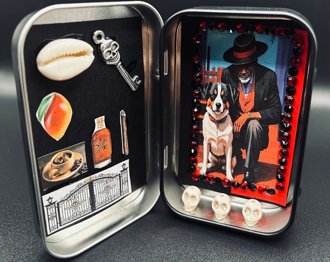 Papa Legba Mini Altar, Papa Legba Altar Piece, Papa Legba Shrine, Papa ...