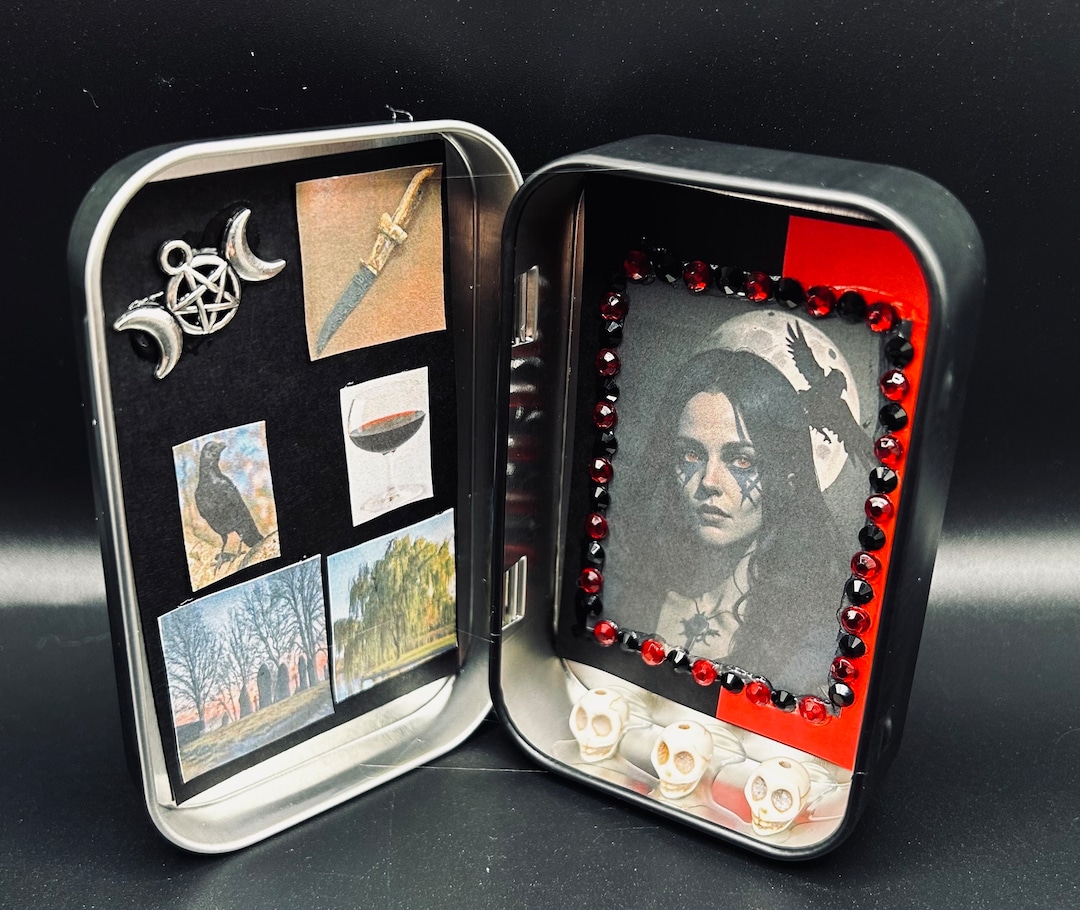 The Morrigan Mini Altar, Altar, Shrine, Celtic Goddess of Death ...