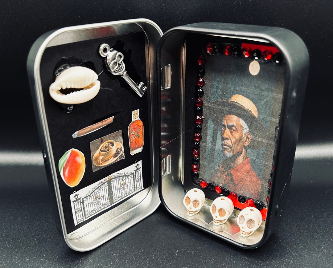 Papa Legba Mini Altar, Papa Legba Altar Piece, Papa Legba Shrine, Papa ...