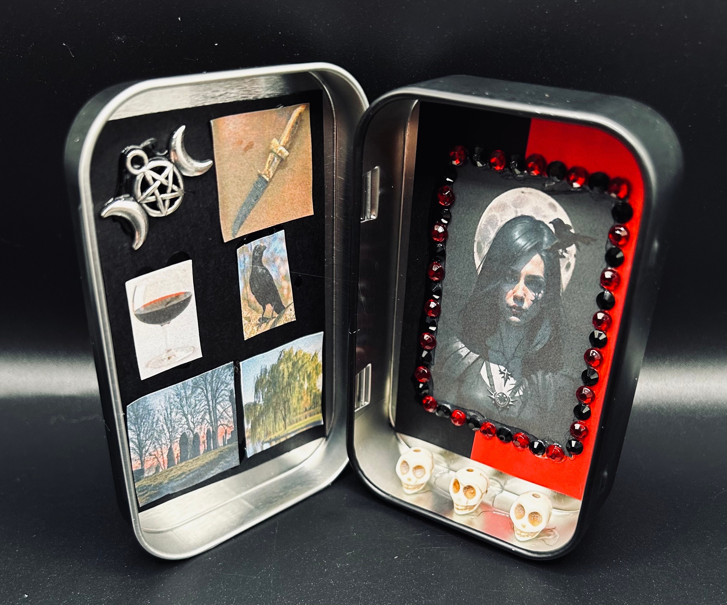 The Morrigan Mini Altar, Altar, Shrine, Celtic Goddess of Death ...