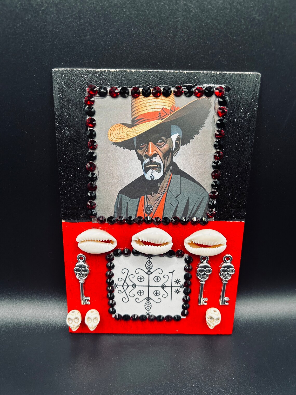 Papa Legba Altar Piece, Papa Legba Altar Piece, Papa Legba Shrine, Papa ...