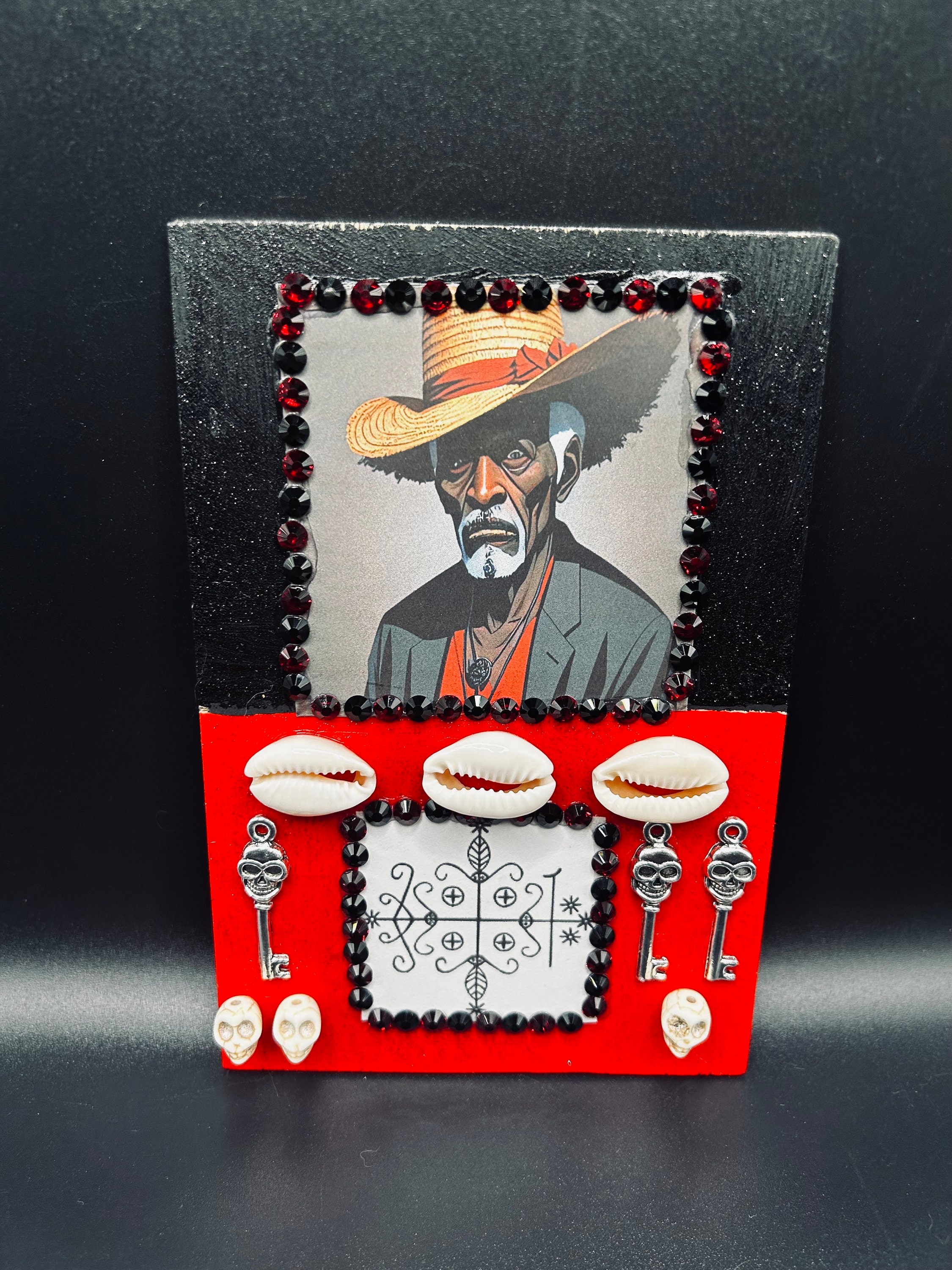 Papa Legba Altar Piece, Papa Legba Altar Piece, Papa Legba Shrine, Papa ...