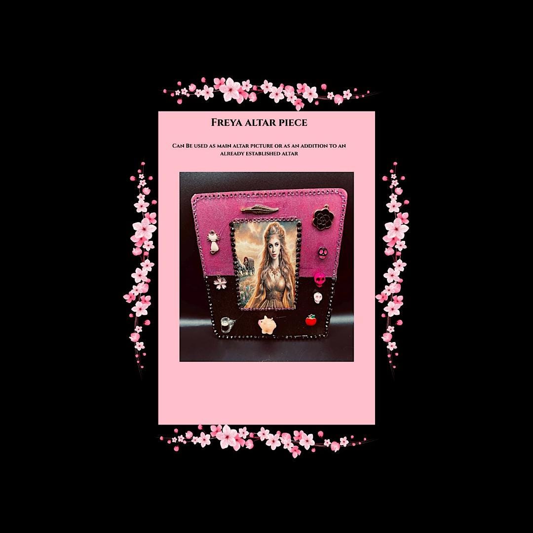 Freya Altar Piece– Norse Goddess of Love, War, and Magic | Viking Pagan ...