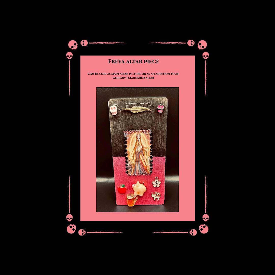 Freya Altar Piece – Norse Goddess of Love, War, and Magic | Viking ...
