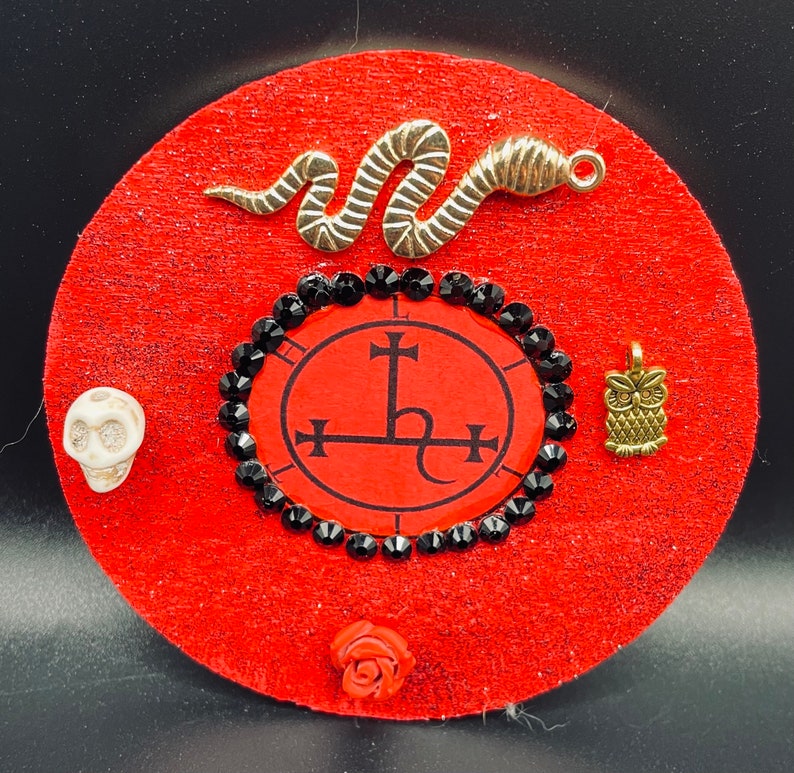 Lilith Sigil For Altar Lilith Altar Piece Lilith Queen Of All Demons Demoness Goddess Of