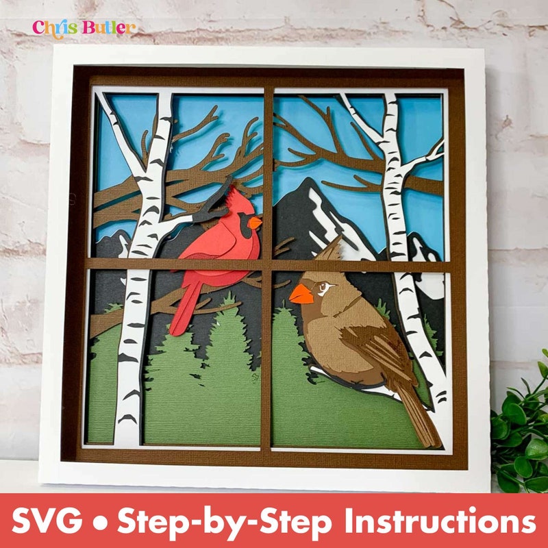 Cardinal Shadow Box - Etsy