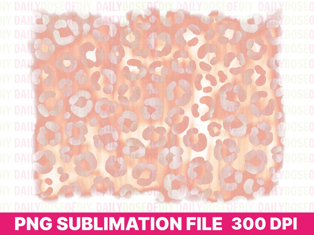 Leopard Rose Gold Sublimation Background Design, Cheetah Print ...