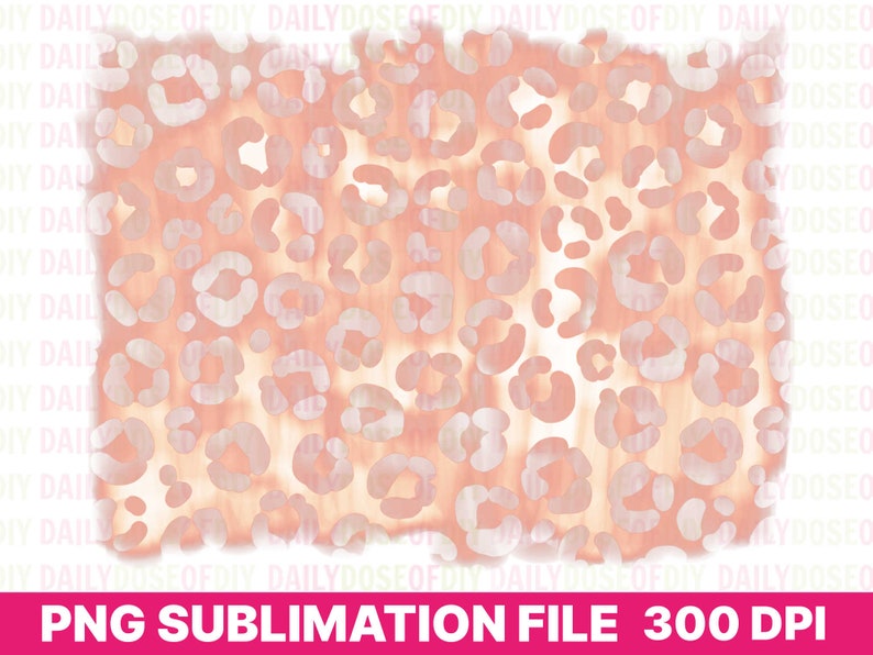 Leopard Rose Gold Sublimation Background Design, Cheetah Print ...