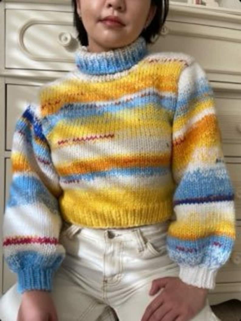 Easy Knitting Pattern Tilly Turtle Sweater Unisex Jumper - Etsy