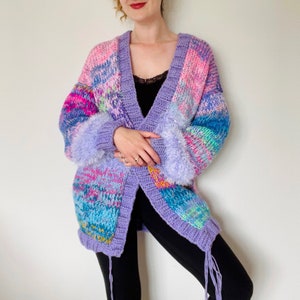 Long Cardigan Knitting Pattern | Chunky Knitting | Dream Cardi | Easy ...