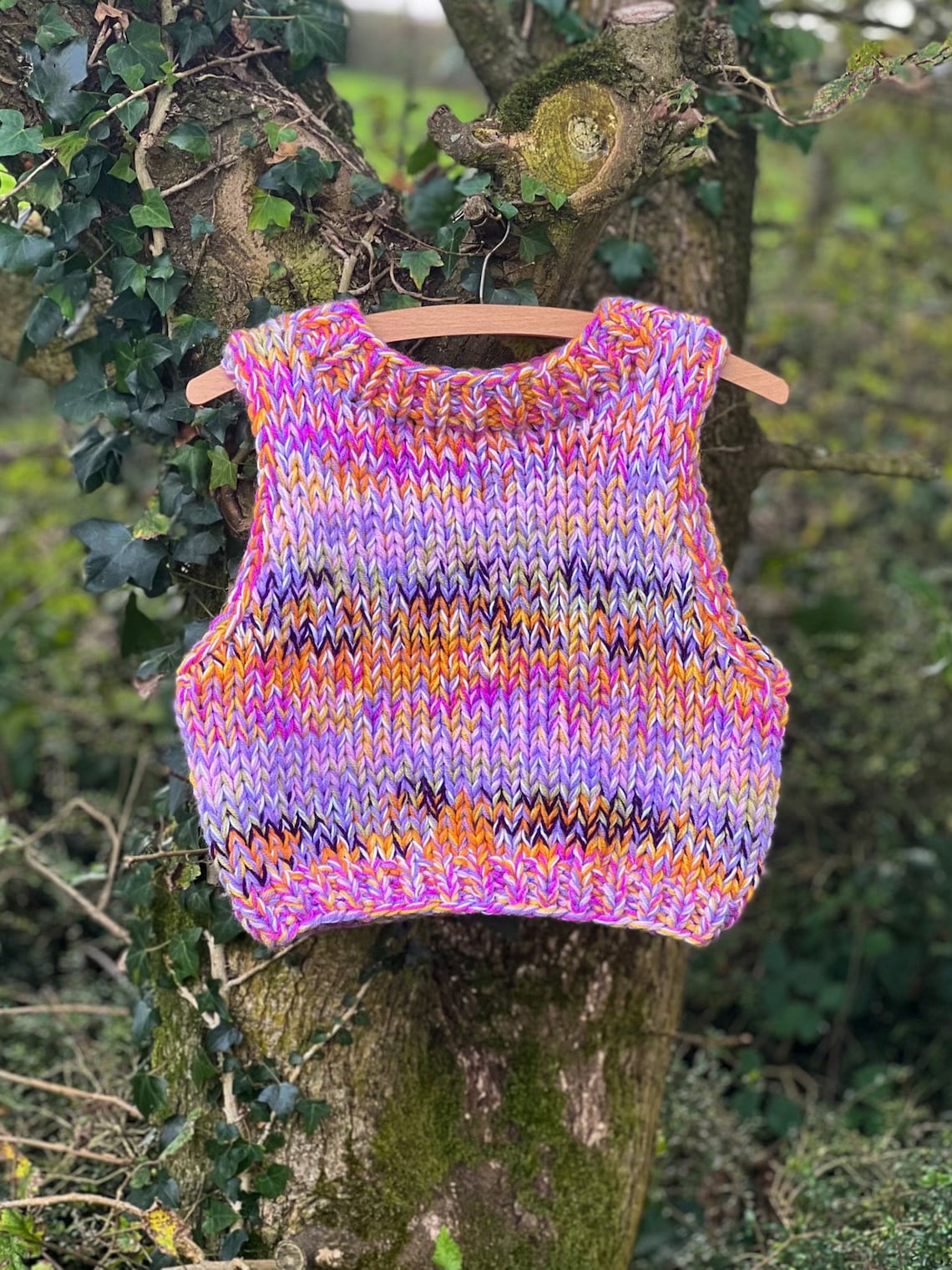 Easy Knitting Pattern Monster Vest Scrap Yarn Super - Etsy