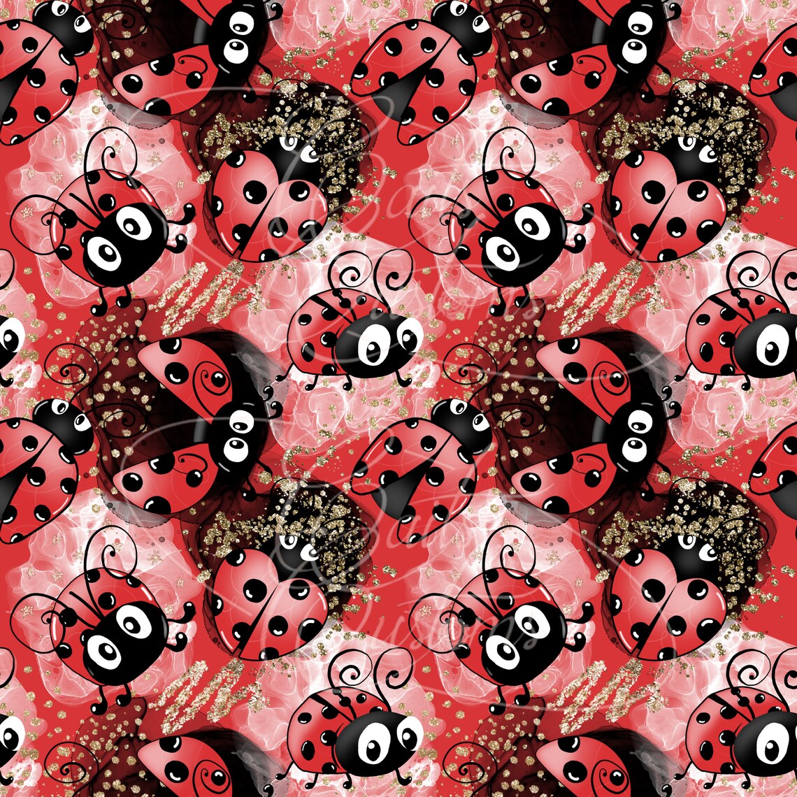 Ladybug Seamless Pattern - Etsy