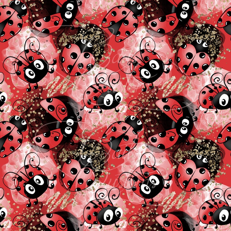 Ladybug Seamless Pattern - Etsy