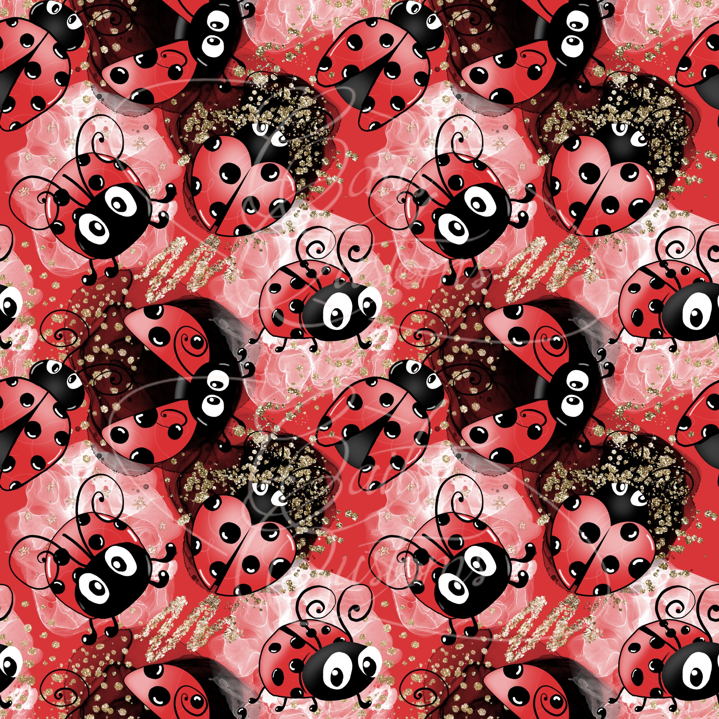 Ladybug Seamless Pattern - Etsy