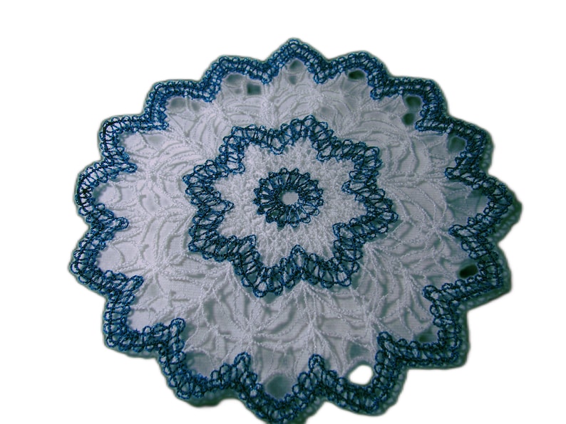 Embroidered Doily - Etsy
