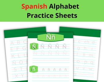 Alphabet Tracing Worksheet ABC Letter Tracing Digital Download ...