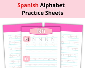 Alphabet Tracing Worksheet ABC Letter Tracing Digital Download ...