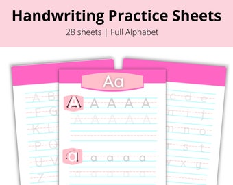 SPANISH Alphabet Tracing Worksheet | Letter Tracing Digital Download ...