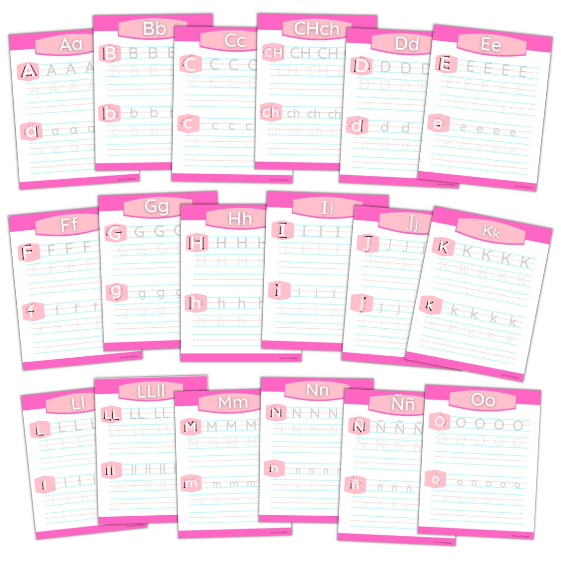 SPANISH Alphabet Tracing Worksheet | Letter Tracing Digital Download ...