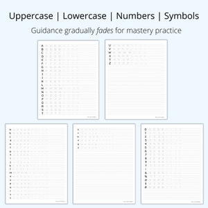 Printable Handwriting Practice Sheets | College Ruled | Uppercase ...