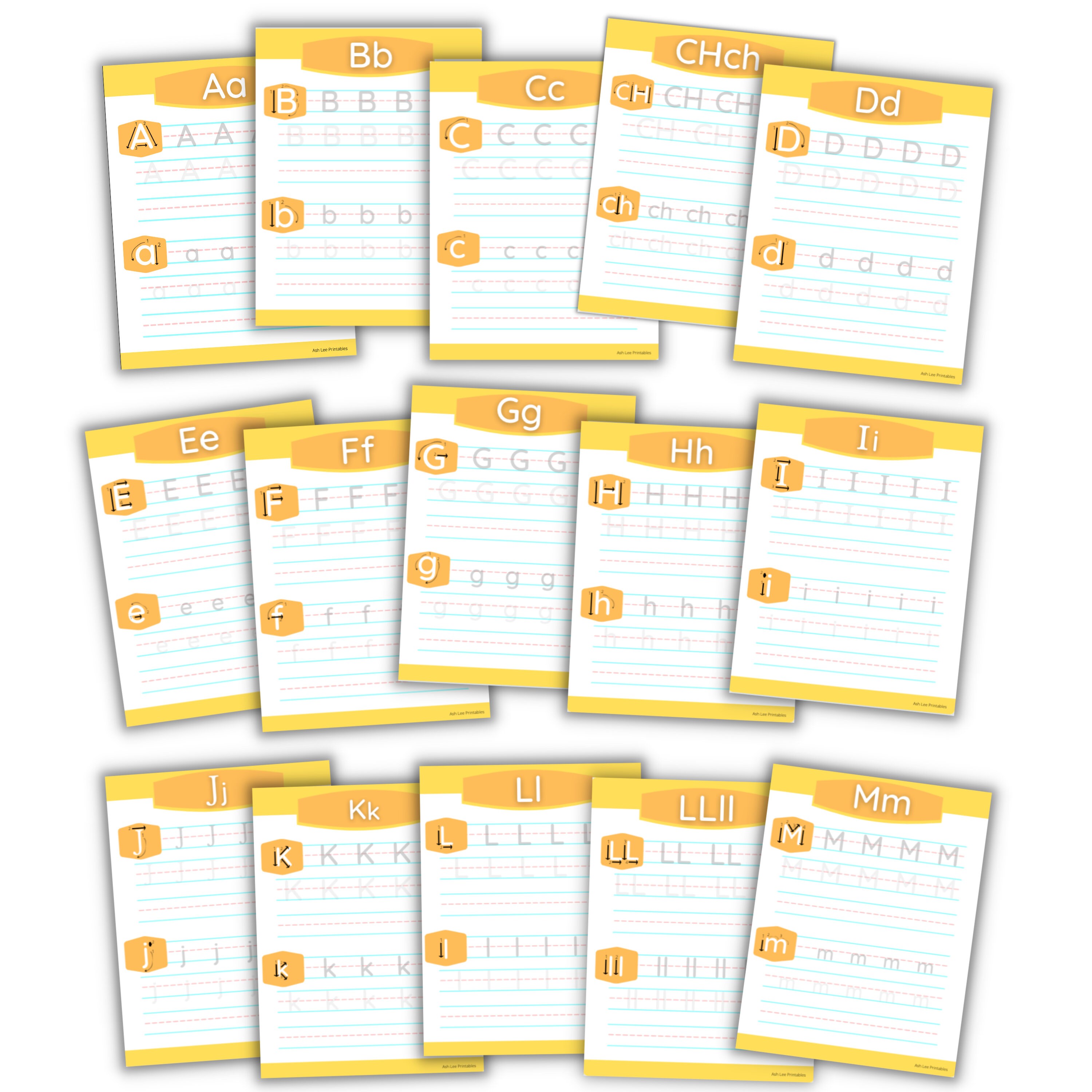 SPANISH Alphabet Tracing Worksheet | Letter Tracing Digital Download ...