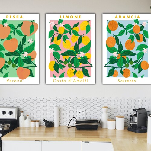 Tuscan Lemon Print Tuscany Wall Art Photos of Italy - Etsy