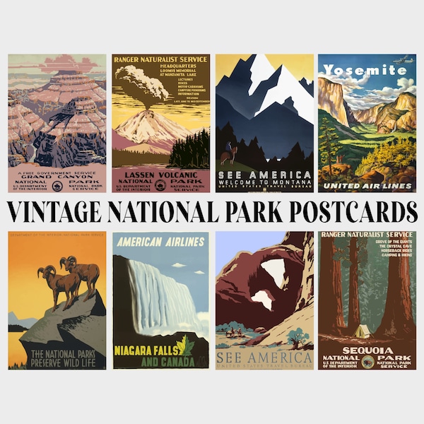 National Park Postcard - Etsy