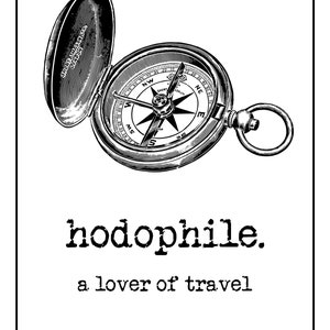 Hodophile Digital Download Print Printable Travel Lover - Etsy