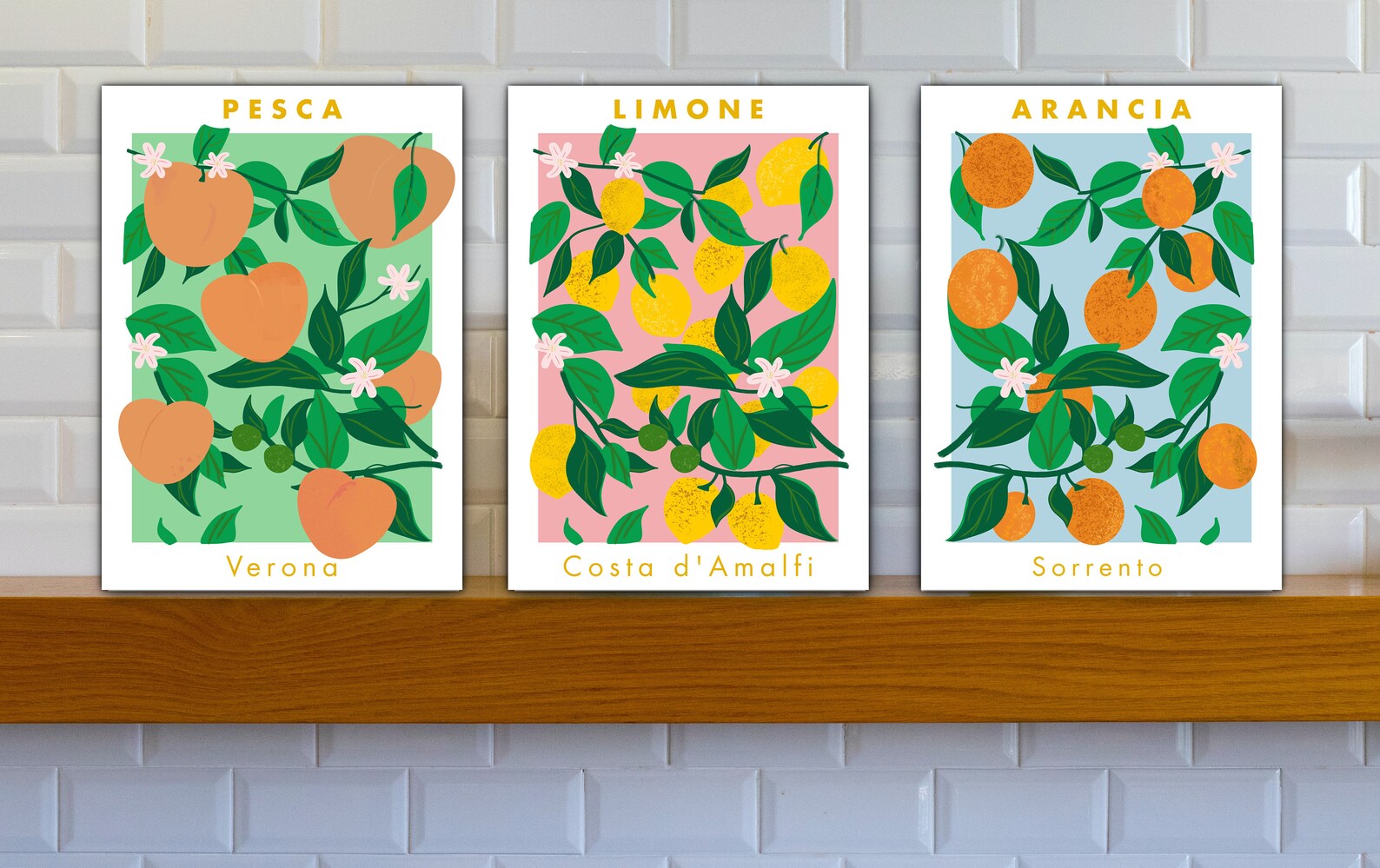 Set of 3 Italian Fruits Digital Download Print Printable | Etsy